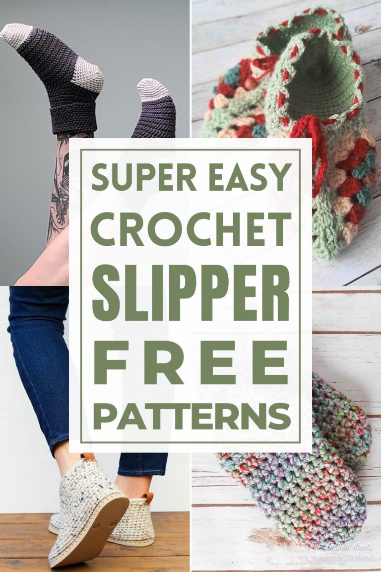 15 Free Crochet Slipper Patterns - The Cochetry