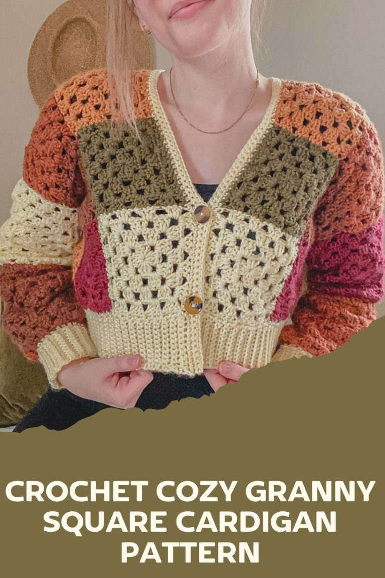 15 Free Crochet Granny Square Cardigan Patterns - The Cochetry