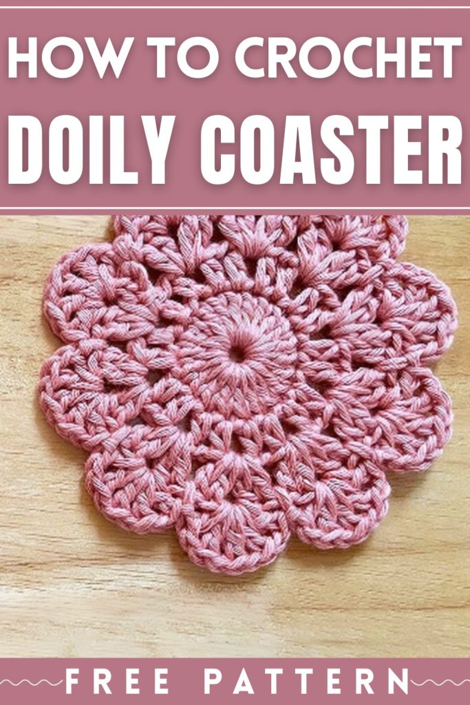 Crochet Doily Coaster Pattern For Spring Table Settings - The Cochetry