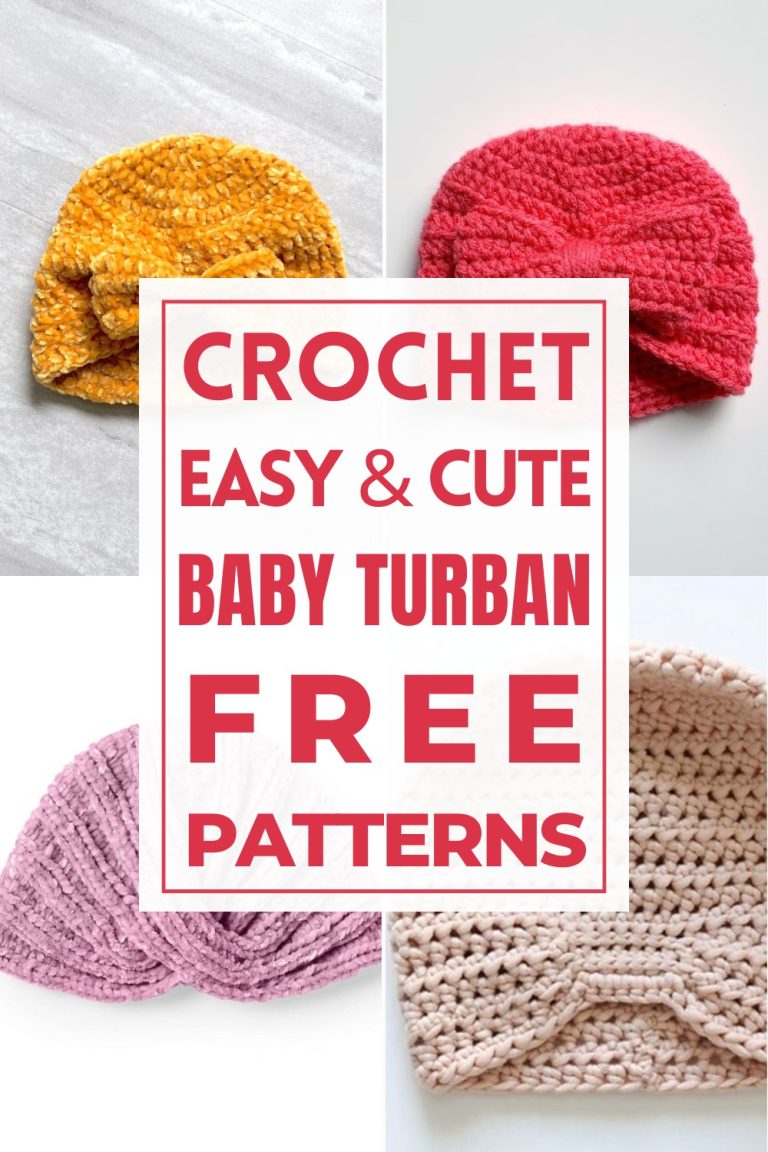 10 Free Crochet Baby Turban Patterns In Different Colors And Textures ...
