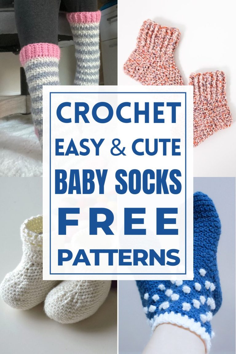 15 Free Cute Crochet Baby Socks Patterns - The Cochetry