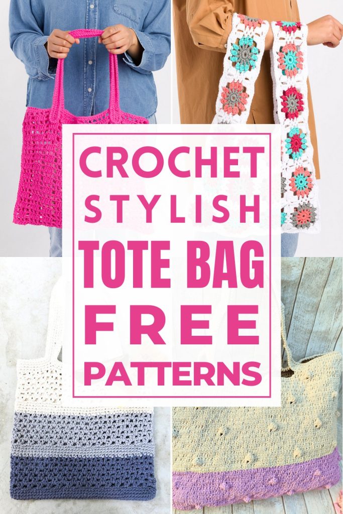 Crochet Tote Bag Patterns For All Storage Needs - The Cochetry