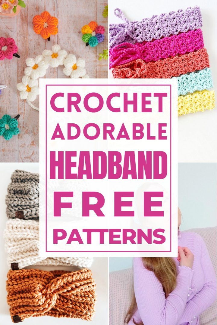 Cute Crochet Headband Patterns In Adorable Bright Colors - The Cochetry