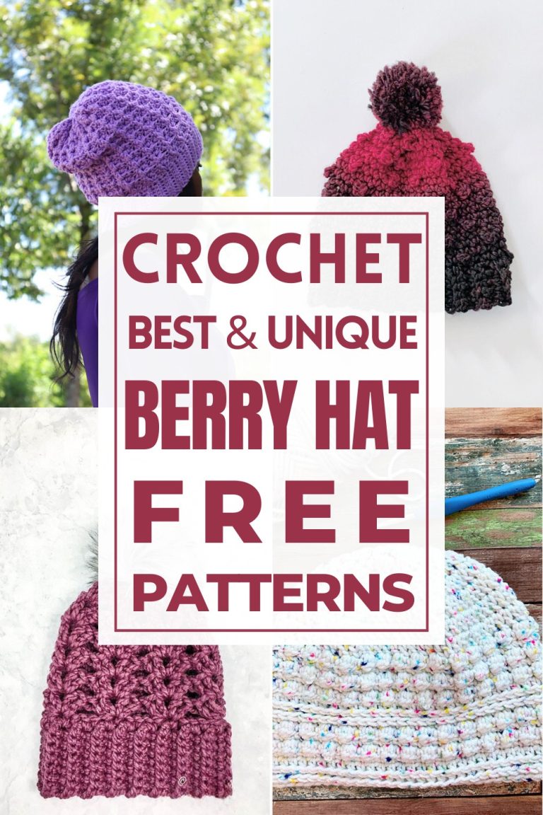 Easy To Make Crochet Berry Hat Patterns For Beginners - The Cochetry