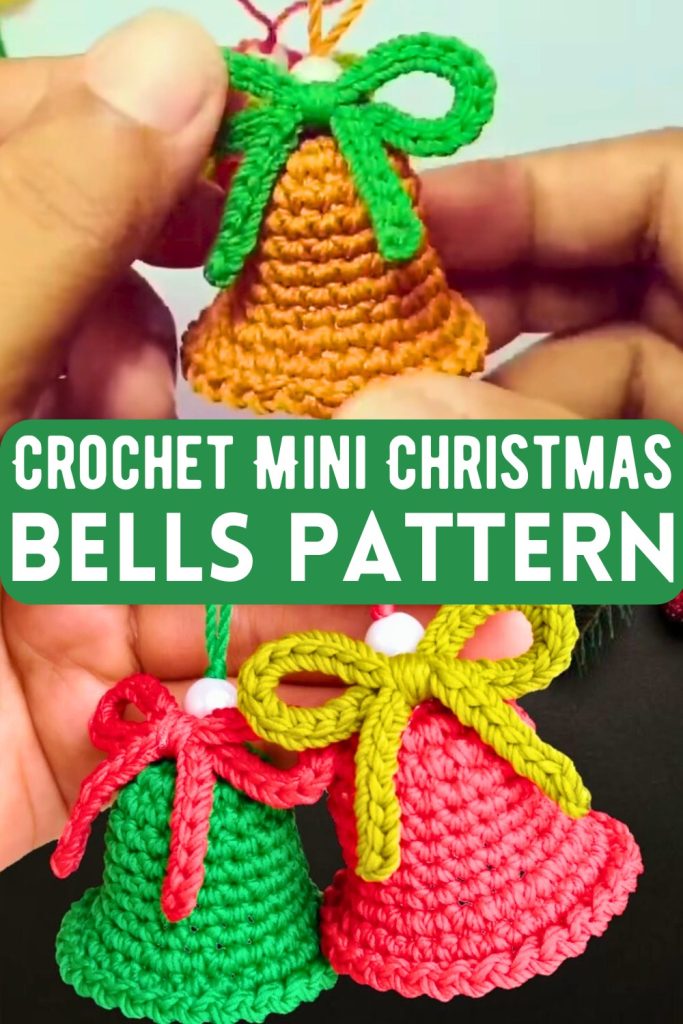 Crochet Christmas Bell Patterns To Sparkle Your Tree - The Cochetry