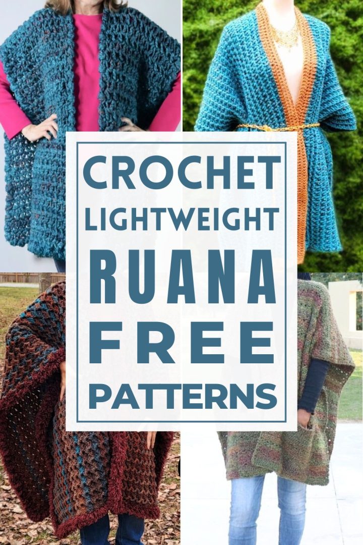 Adorable Crochet Ruana Patterns For Lightweight Comfort - The Cochetry