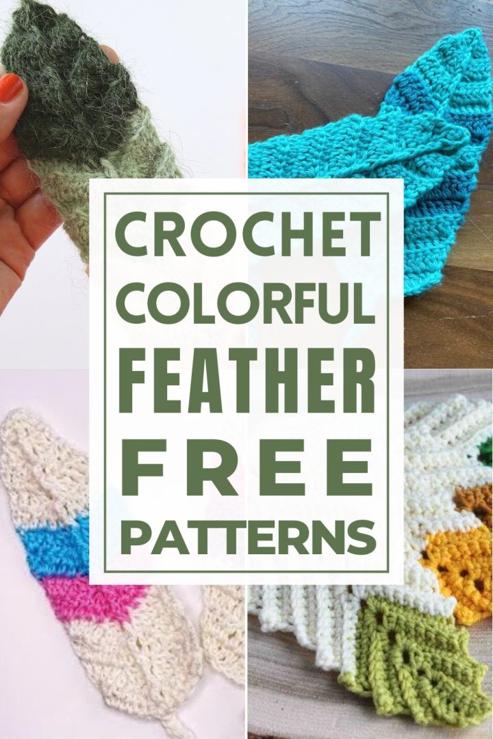 Crochet Feather Patterns For Colorful Decorations - The Cochetry