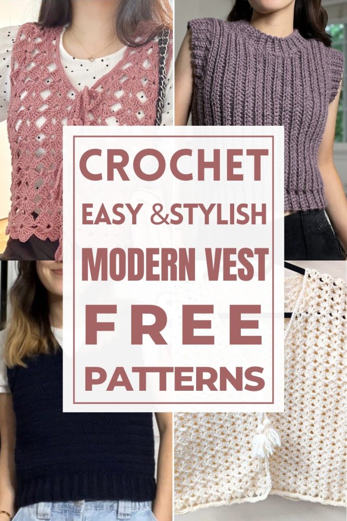 Crochet Modern Vest Patterns For Comfort and Style - The Cochetry