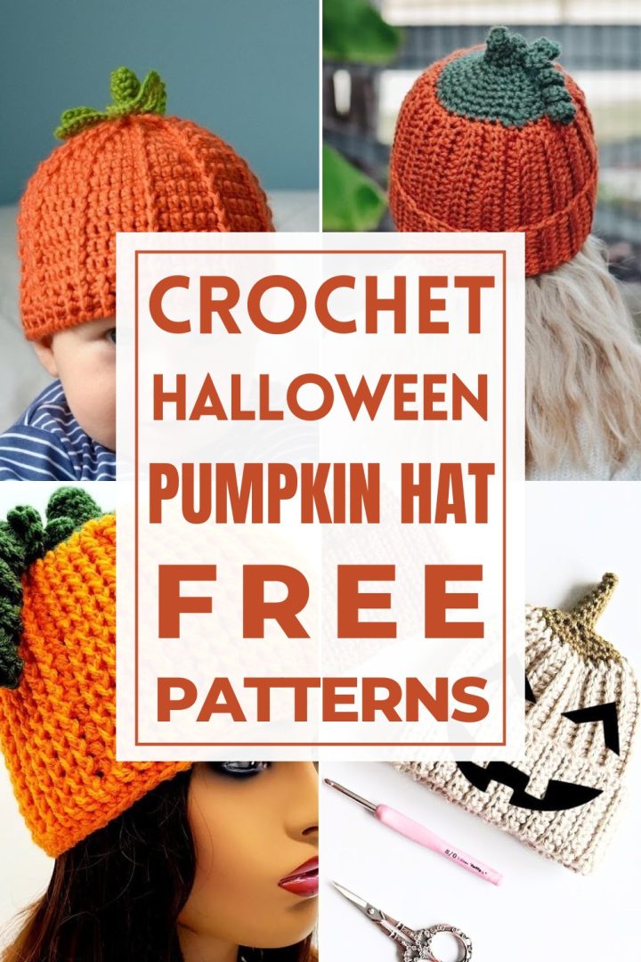 Crochet Pumpkin Hat Patterns For Halloween Parties - The Cochetry