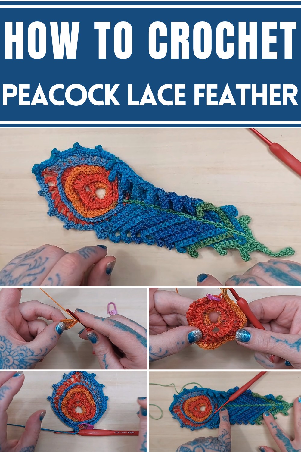 Master the Art of Crochet With Lace Peacock Feather Pattern - The Cochetry