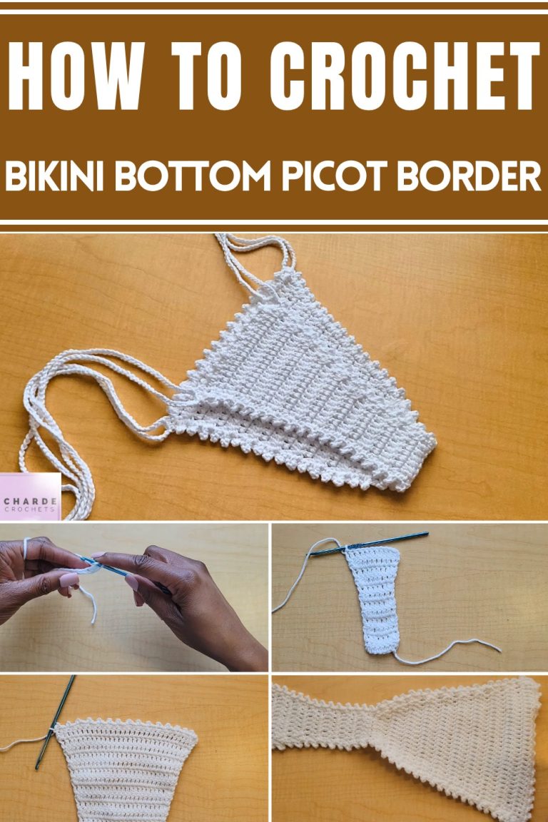 FREE Crochet Bikini Bottom Pattern In Picot Border for Summer Vibes ...