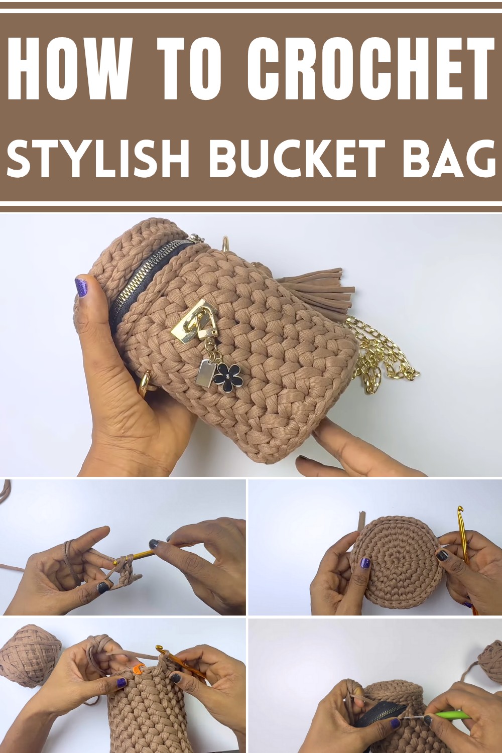 Modern Twist Crochet Bucket Bag Pattern for Boho-Chic Lovers - The Cochetry