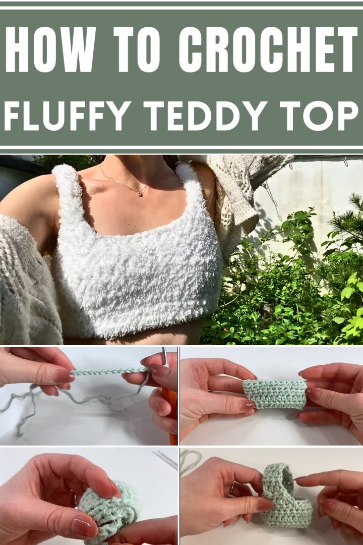 Effortlessly Stylish Crochet Fluffy Teddy Top Pattern Perfect for Cozy ...