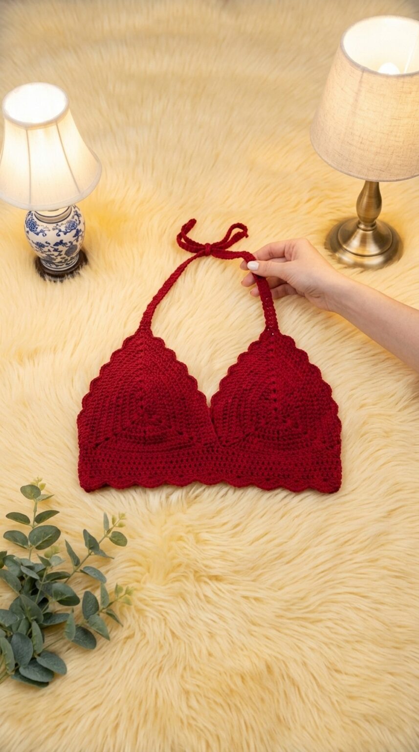 Handmade Crochet Bralette Top Free Pattern for Summer Outfits - The ...